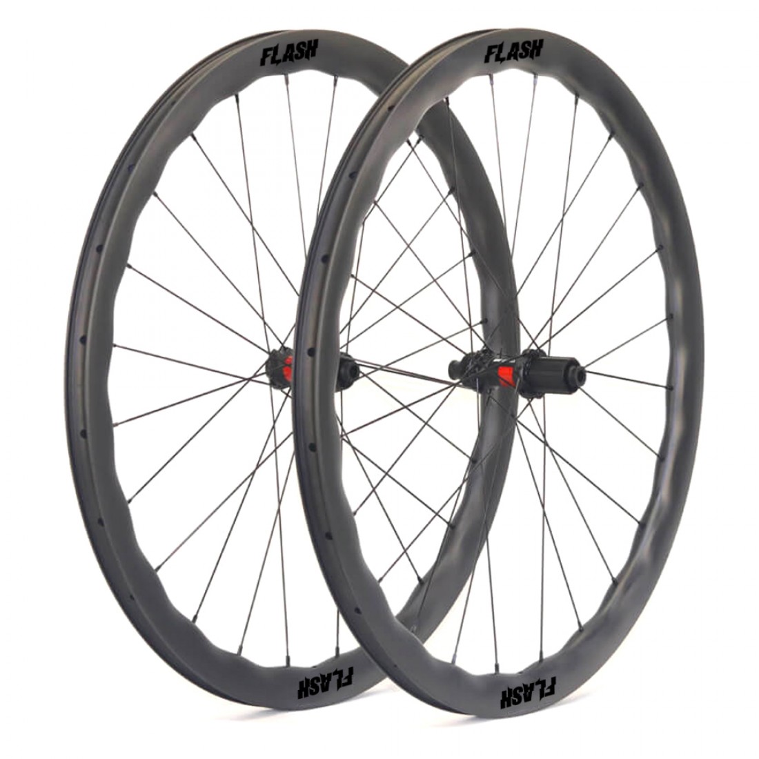 Wave Shape 700C 45x28mm Carbon Tubeless Hooked/Hookless/Tubular Road ...