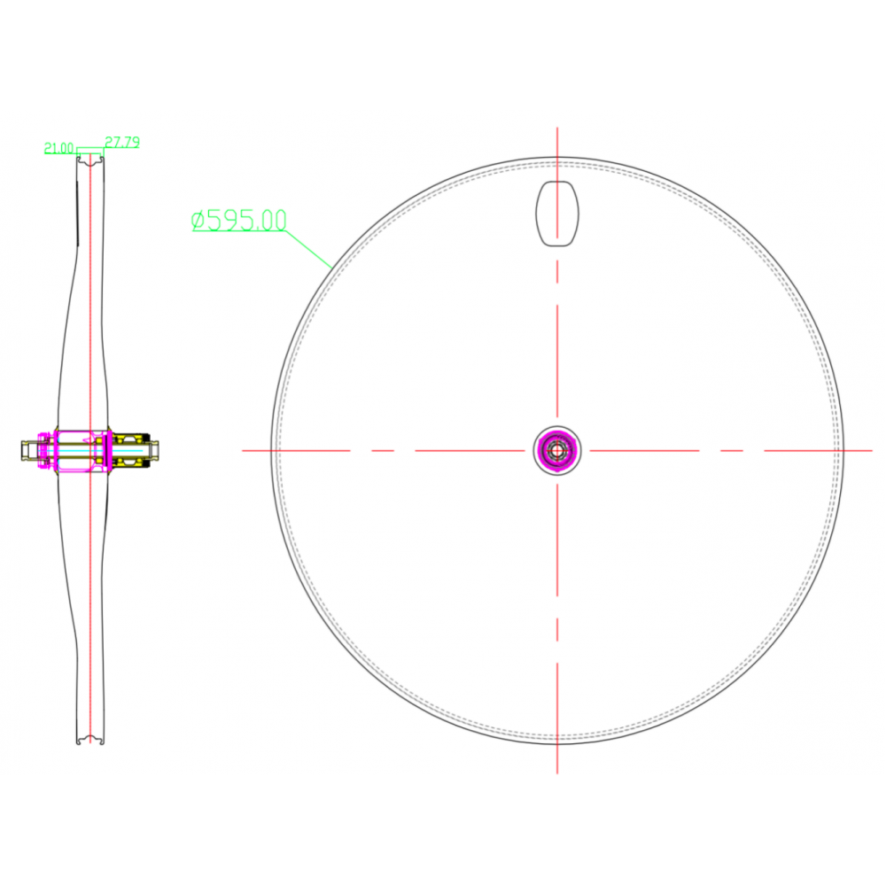 650B Carbon Aero Disc Wheel|CarbonBikeKits(CBK)