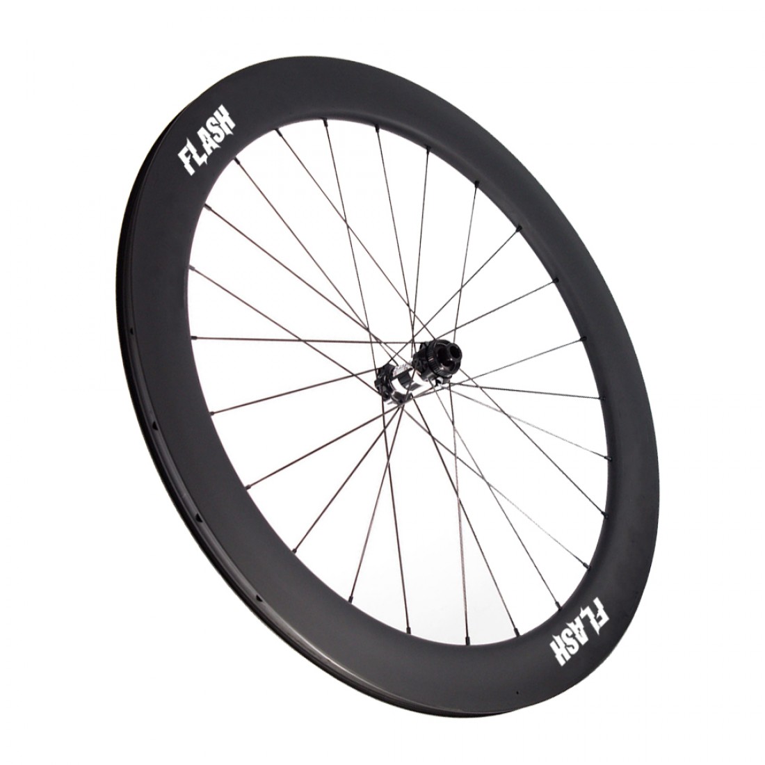 700C 60x26mm Tubeless Hookless / Tubular Road Bicycle Carbon Wheels DT ...