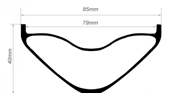 27.5er 85mm width Carbon Fat Bike Rim