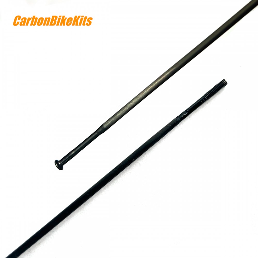 Aero Carbon + Steel Bicycle Spokes Straight/J-bend Pull 142mm-307mm