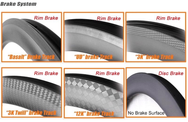 700C 50x28mm Tubeless Hookless / Tubular Road Disc Brake Carbon Wheels ...